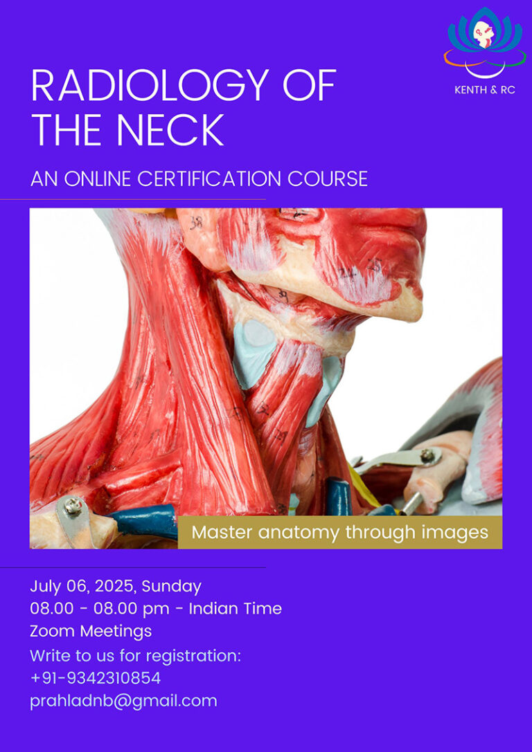 Master Radiology of the Neck – Online Course for Otorhinolaryngologists