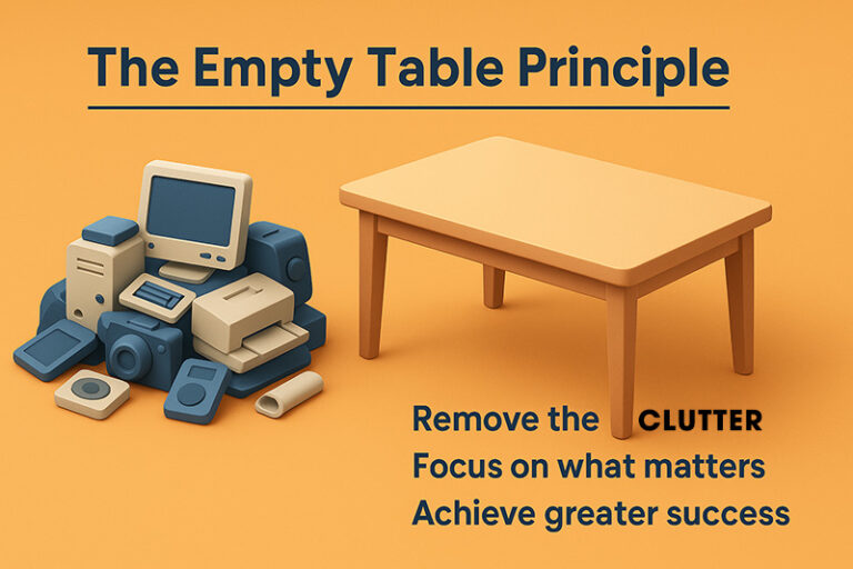 The Empty Table Principle: How Removing Distractions Unlocks Success