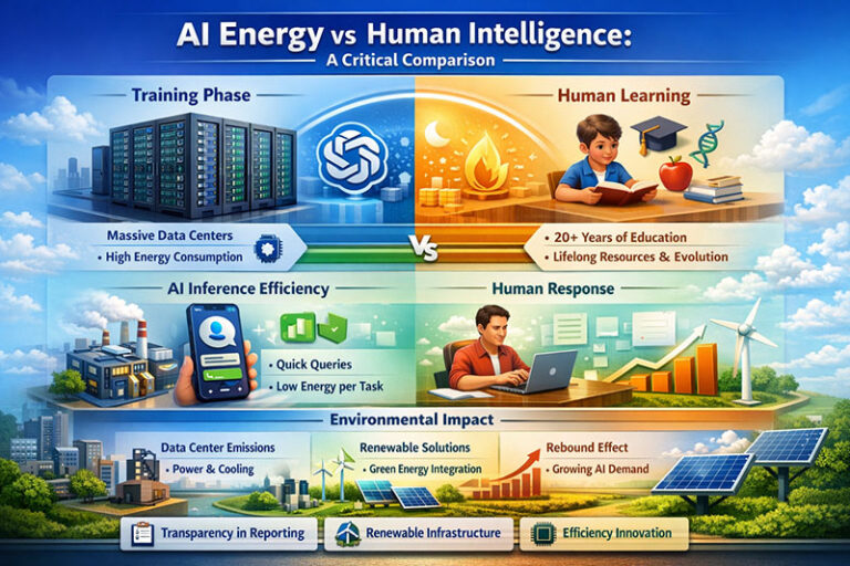 AI Energy Consumption vs Human Intelligence: A Critical Analysis of Sam ...